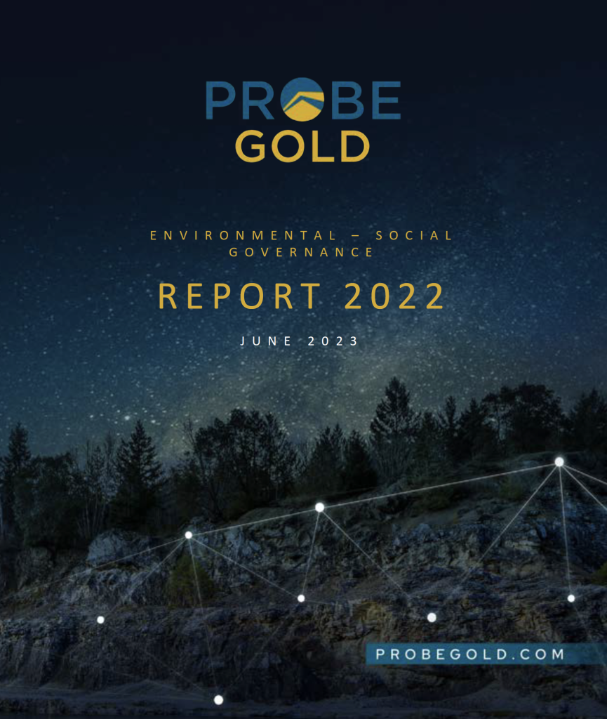 Sustainability - Probe Gold Inc