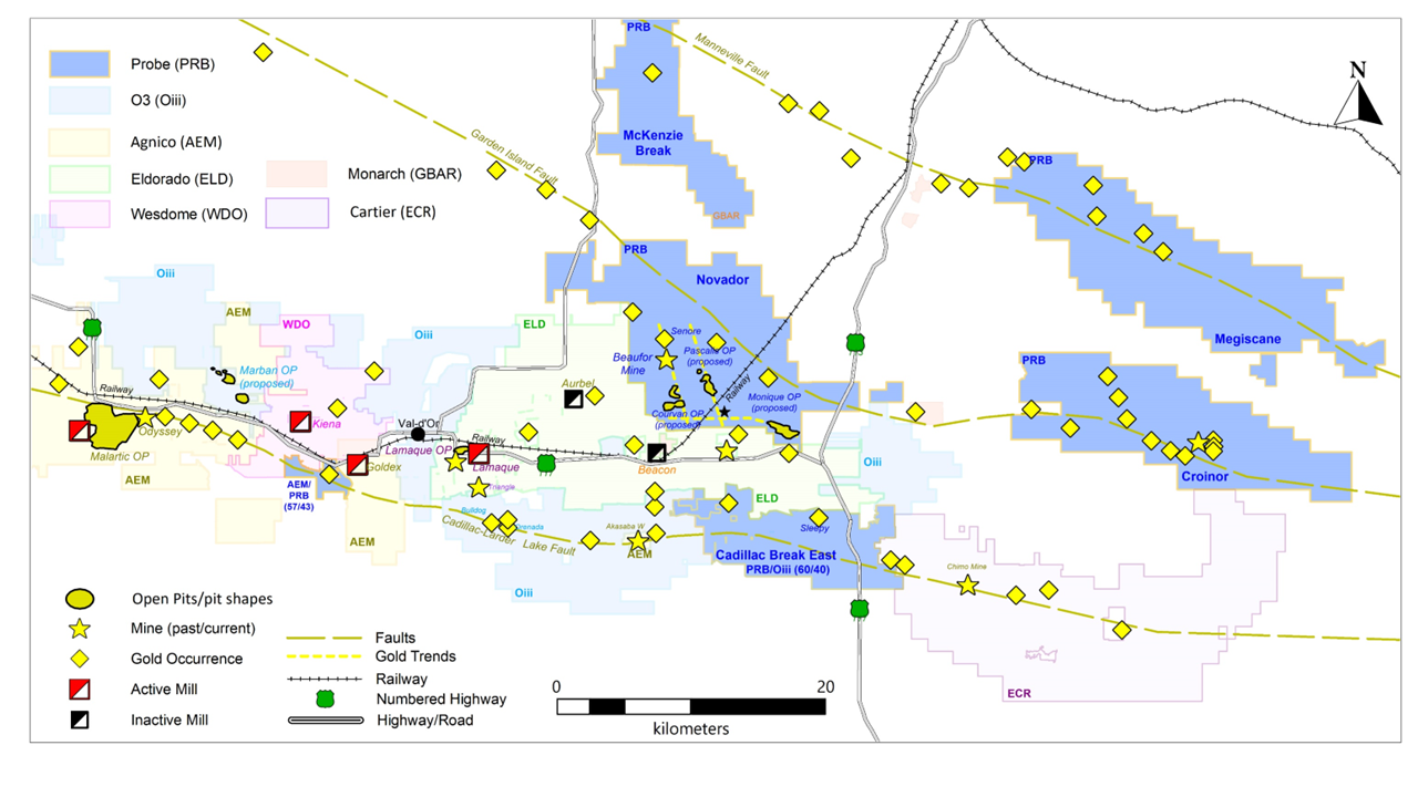 Les forages de Probe Gold recoupent des hautes teneurs d'or du gisement ...